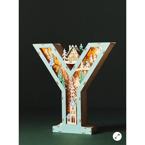 Anthropologie | Holiday | Anthropologie Monogram Wonderland Lightup ...
